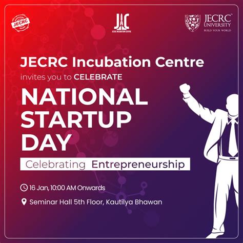 Jecrc Incubation Centre On Linkedin Jecrc Incubation Centres Countdown To National Startup Day