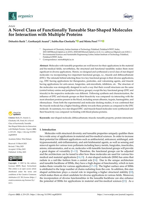 Pdf A Novel Class Of Functionally Tuneable Star Shaped Molecules For