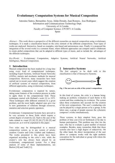 Evolutionary Computation Systems For Musical