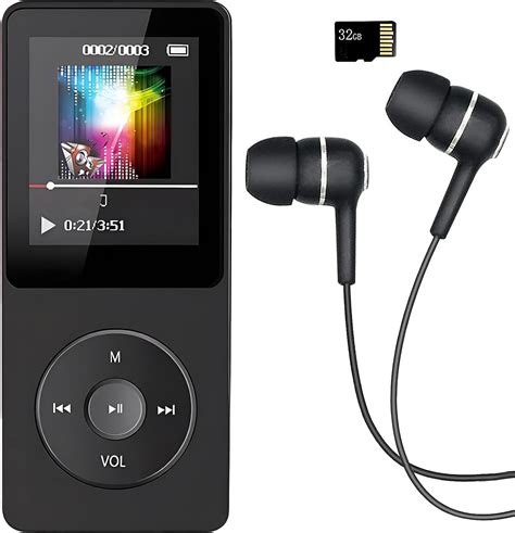 Musicozy Mp3 Player 32gb Storage Built In Speaker Fm Radio E Book
