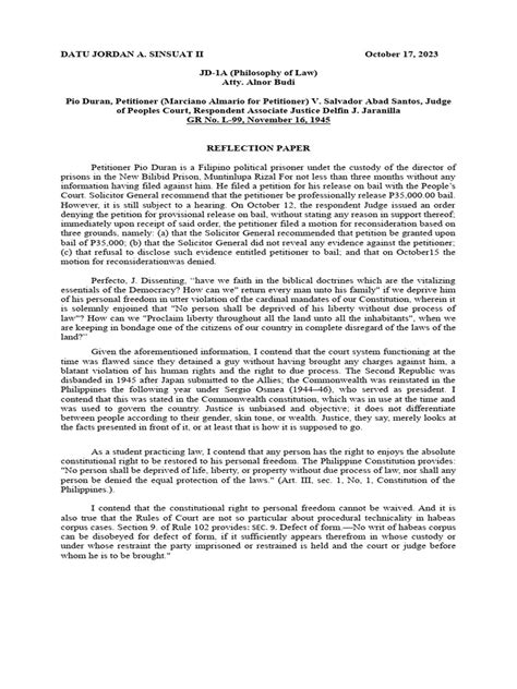 Reflection Philo Pdf