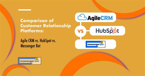Comparison Of Customer Relationship Platforms Agile CRM Vs HubSpot Vs Messenger Bot Messenger Bot