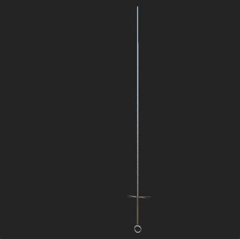 Free Low Poly Rapier Free Vr Ar Low Poly 3d Model Cgtrader