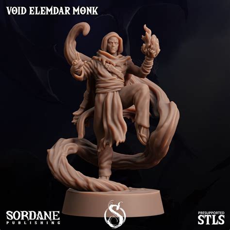3d Printable Void Elemdar Monk By Sordane Publishing
