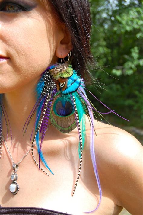 15 Trendy Peacock Feather Earrings Ideas