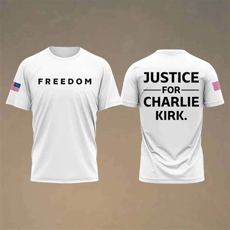 Freedom Justice For Charlie Kirk Shirt Mofeetee