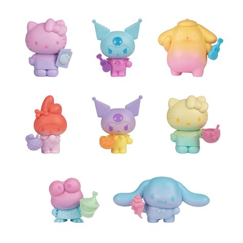 Jazwares Hello Kitty And Friends Ombre Tropical Party 2” Figure 8 Pack