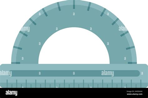 Protractor Icon Flat Illustration Of Protractor Vector Icon Isolated