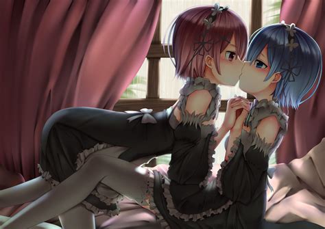 Rem And Ram Re Zero Kara Hajimeru Isekai Seikatsu Drawn By Ginhaha Danbooru