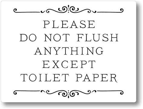 Please Do Not Flush Signs Do Not Flush Signs Templates For Your