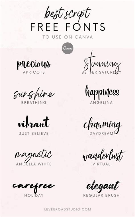 Beautify Your Design Best Fonts For Canva With Aesthetic Font Options