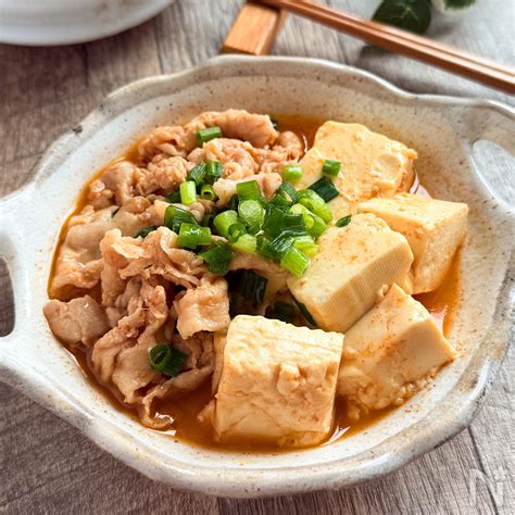 煮るだけ絶品♩ピリ辛味噌の肉豆腐 レシピサイトnadia