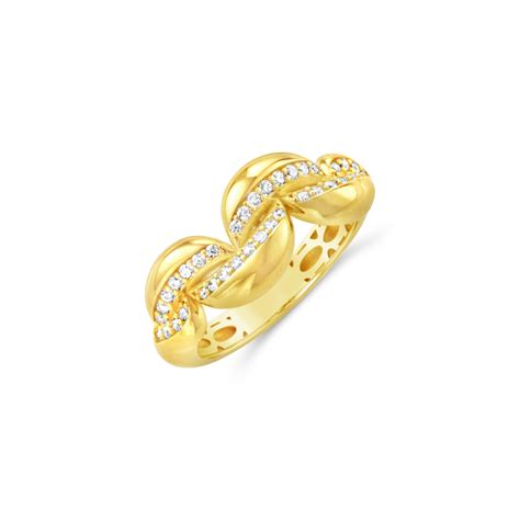 Twisted Glow Zlatni Prsten 14 Kt Zlatarna Dodić