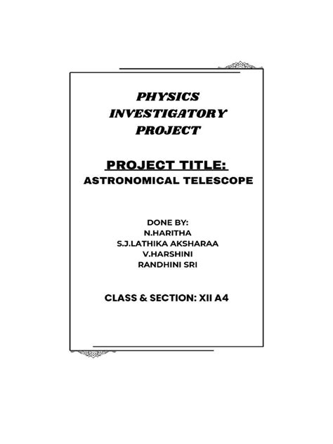 What Is An Astronomial Telescope Edited Pdf Angular Resolution Telescope