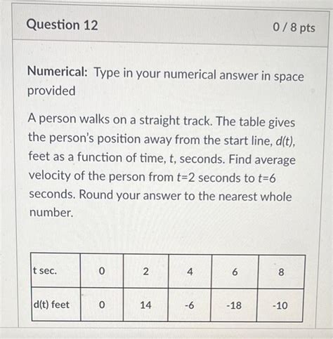Solved Numerical Type In Your Numerical Answer In Space