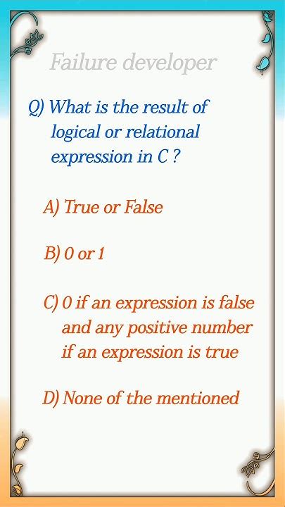 C Language Interview C Language Viva C Language Youtube