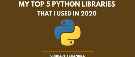 My Top 5 Python Libraries I Used In 2020 Dev Community