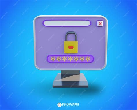 Premium Psd 3d Rendering Password Lock