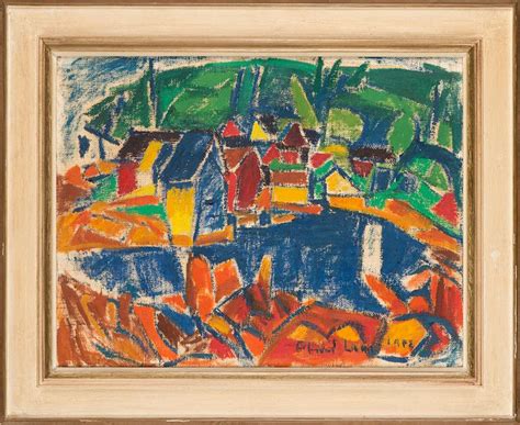 Olavi Lanu Olja På Duk Signerad Och Otydligt Daterad Bukowskis