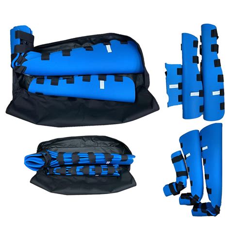 Leg And Arm Fracture Splints Large And Small Blue With Carry Case