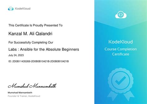 Kanzal Qalandri On Linkedin Ansible Automation Kodekloud Devops