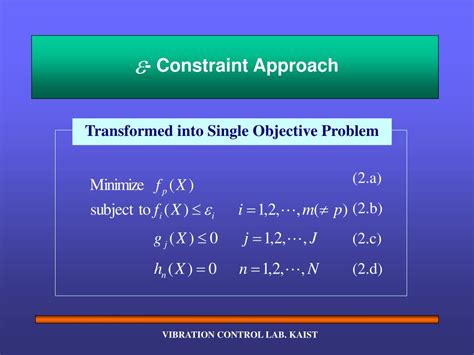 PPT MULTIOBJECTIVE OPTIMIZATION OF STRUCTURE USING MODIFIED CONSTRAINT APPROACH PowerPoint