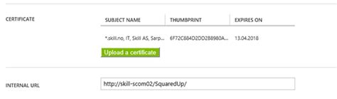 Publish The Squared Up Scom Web Dashboard With Azure Ad Application