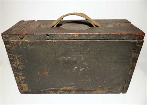 Vintage Us Military Wwi Wooden Ammo Box Chest 49 1 84 1874093696