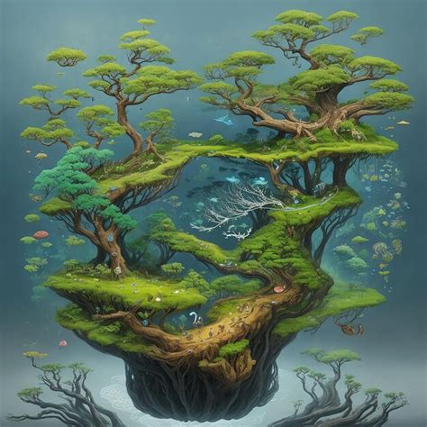 Premium Ai Image Tree Environment