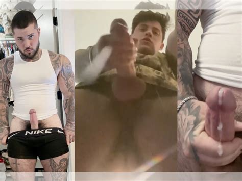 Muscle Jock Fucking Chicks Jerking His Cock And Cumming