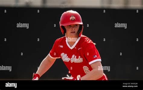 Ohio States Sami Bewick 6 Runs During An Ncaa Softball Game Against