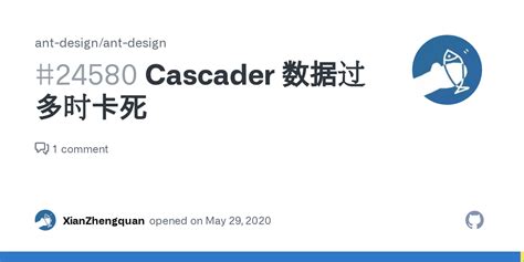 Cascader 数据过多时卡死 Issue ant design ant design GitHub