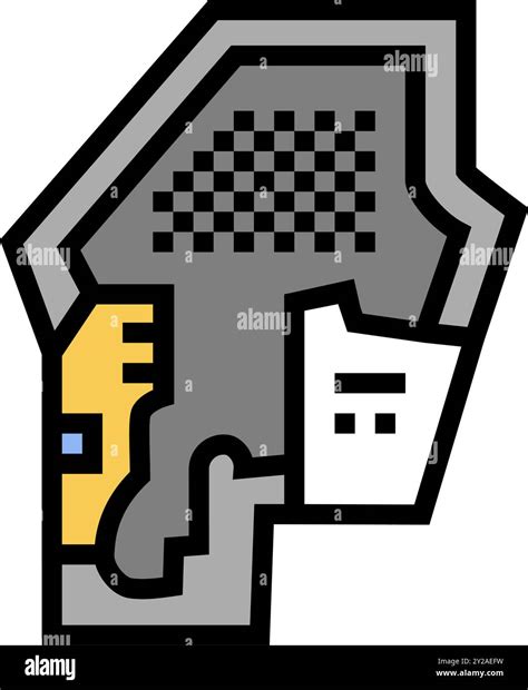 Mining Site Plan Color Icon Vector Illustration Stock Vector Image