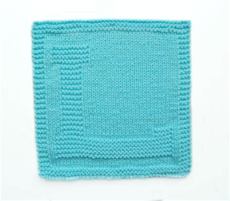 L Letter Knitting Pattern Alphabet Series Oh La Lana