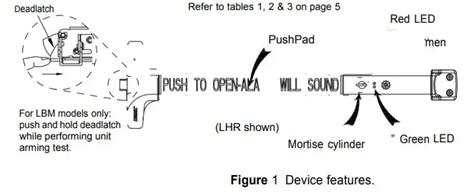 Detex V40 Eb Cd Power Alarmed Rim Exit Device Instruction Manual