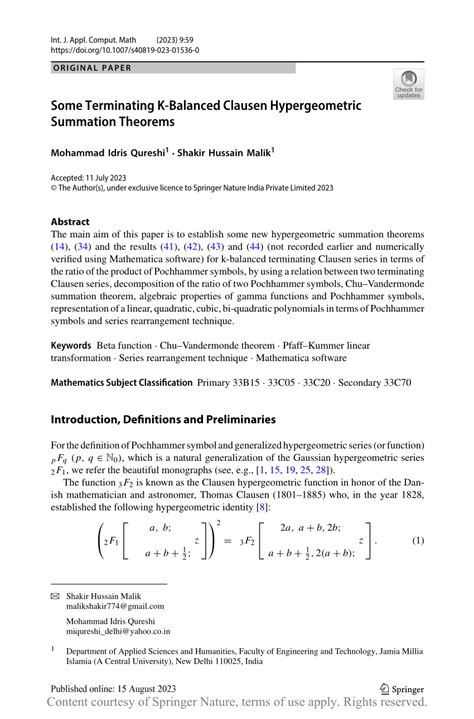 Some Terminating K Balanced Clausen Hypergeometric Summation Theorems