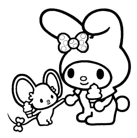 ♣색칠공부♣귀여운 토끼 캐릭터 마이 멜로디 Vol 1 네이버 블로그