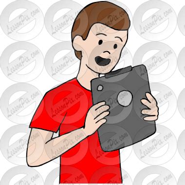 Tablet Picture For Classroom Therapy Use Great Tablet Clipart
