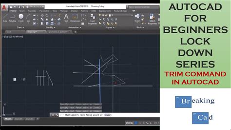 Autocad For Beginners Lockdown Seriestrim Command In Autocad Hindi