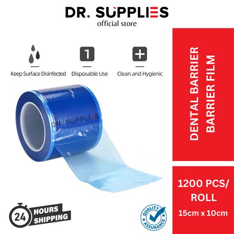 【1200 Sheetsroll】dental Protective Blue Barrier Film Adhesive