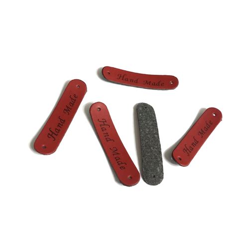 Хувцасны улаан арьсанцар шошго Hand Made хэмжээ 1 X 5 см 5 ширхэг