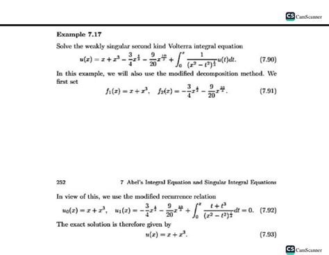 Solved Example 7 17solve The Weakly Singular Second Kind