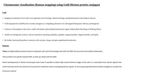 Pdf Raman Mapping For Chromosomal Visualization Dokumentips