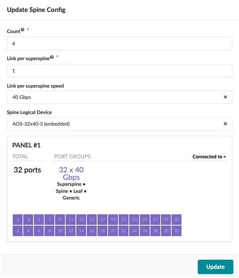 Update Link Speed Per Superspine 5 Stage Apstra 50 Juniper Networks
