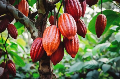 Premium Photo Cocoa Pods On The Tree