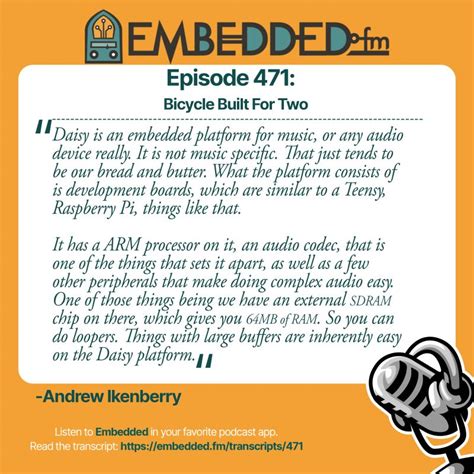 Embeddedfm On Linkedin Embedded Podcast Audio Manufacturing