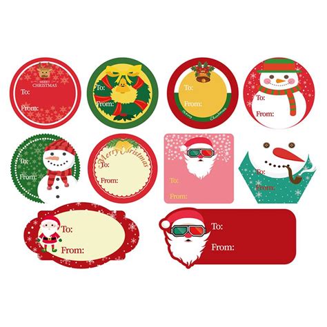 6 Sets Christmas Writing Sticker Self Adhesive Lab Vicedeal