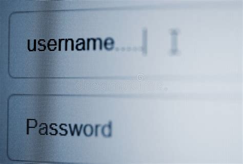 Login Page On Lcd Screen Stock Image Image Of Secure 195210885