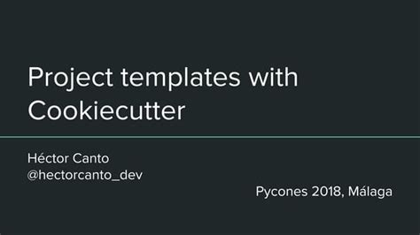 Project Templates Made With Cookiecutter Pdf
