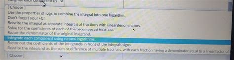 Integrating Partial Fractions There Are 8 Steps